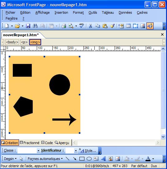 Créer une carte cliquable avec les éditeurs : Dreamweaver et FrontPage